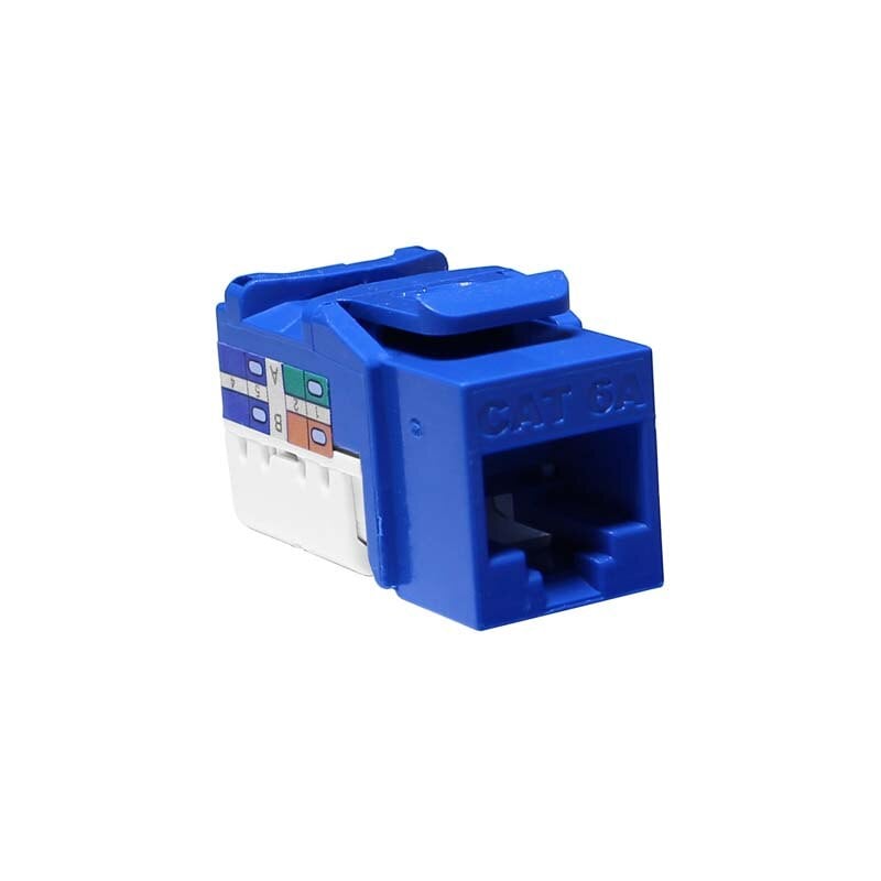 Dynacom Category 6A Keystone Kwik Jack - 25 Pack - Blue