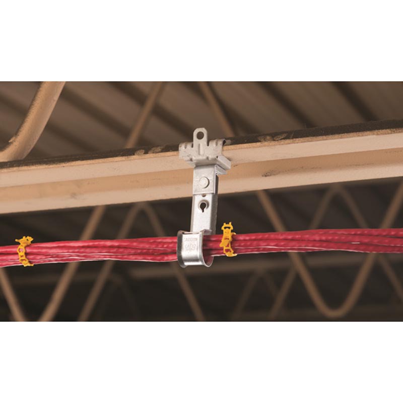 Erico Cat12 J-Hook w/ Swivel Hammer-On Flange Clip | CAT1224