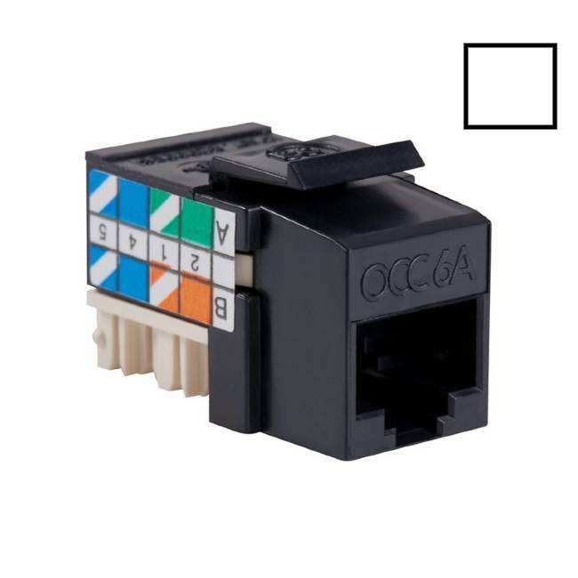Optical Cable Corporation Category 6A KMJ Outlet Jacks, UTP ...