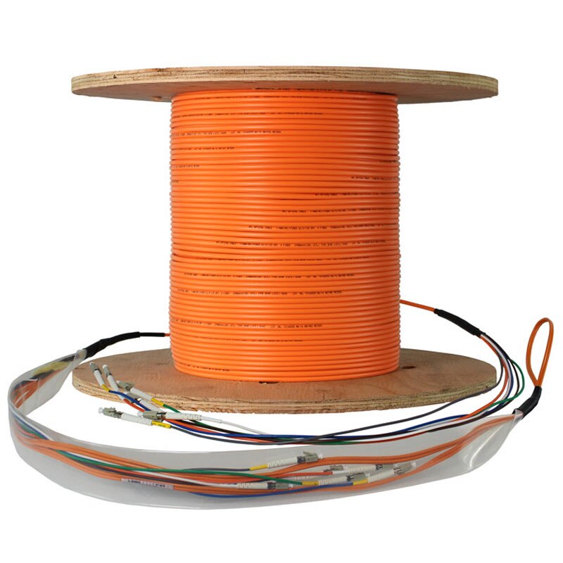 Pre-terminated Fiber Optic Cable Assembly - 12 Strand Multimode 62.5 ...