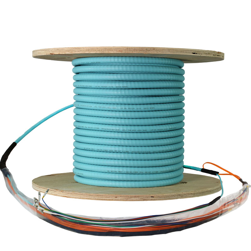 Pre-terminated Fiber Optic Cable Assembly - 12 Strand Multimode 50/125 ...
